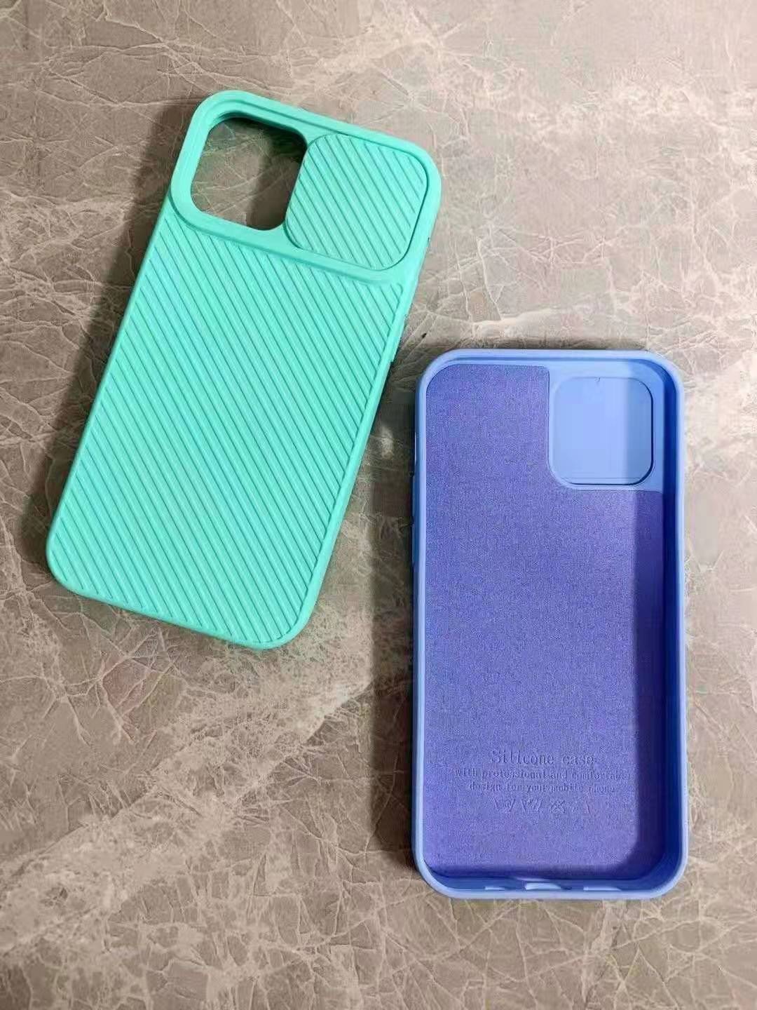 TPU sliding window phonecase flannelette