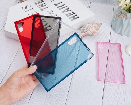 TPU case Right angle design Clear