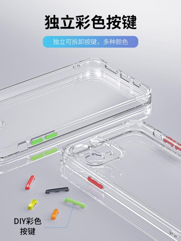 clear smartphone case with Color button