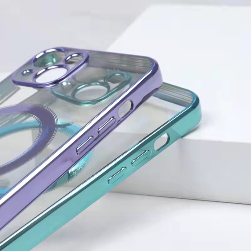 TPU phone case Electroplating process magnetic TJ
