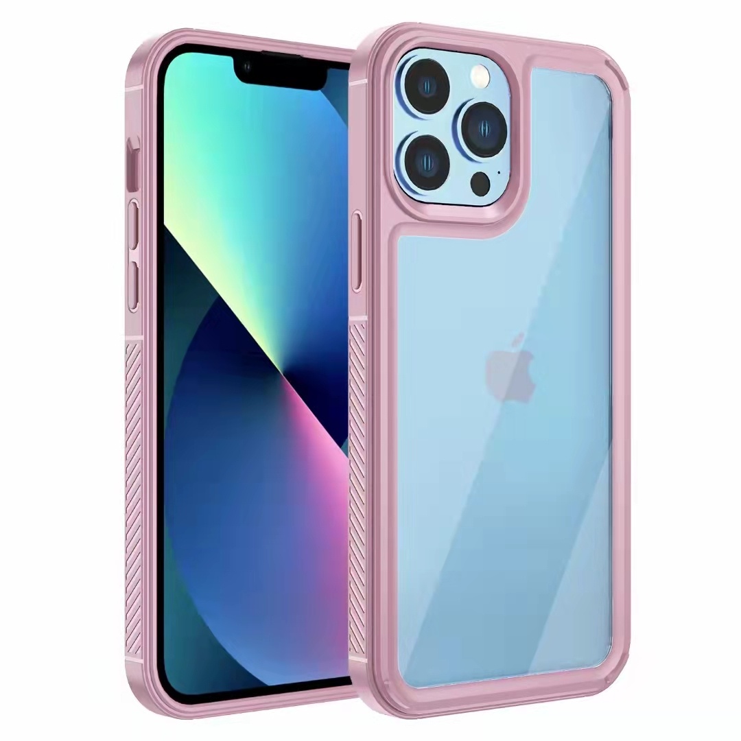 TPU+PC case side part TPU soft Middle part PC hard