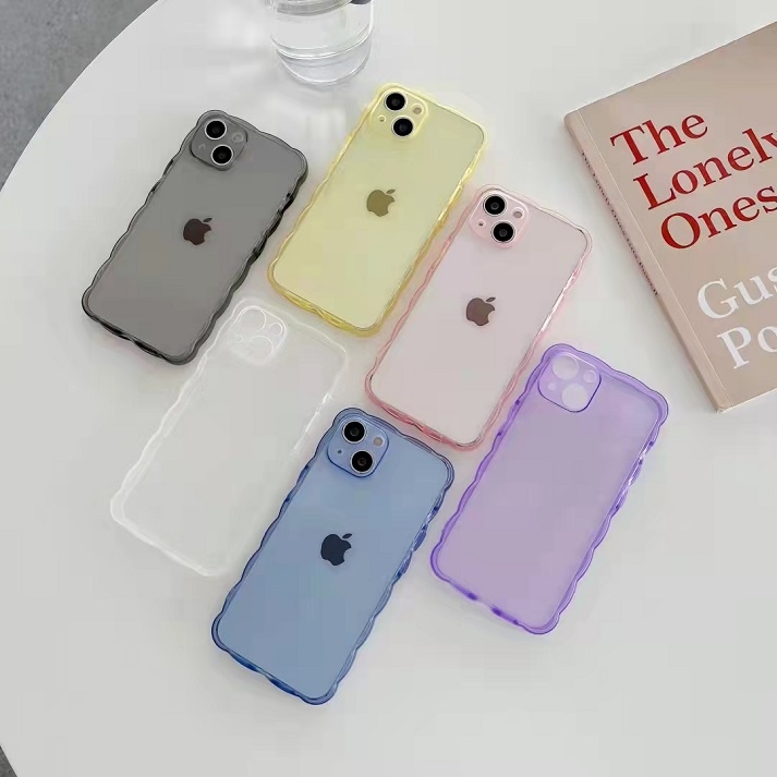 TPU soft case wavy edge design
