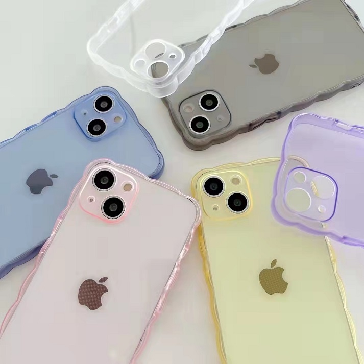 TPU soft case wavy edge design
