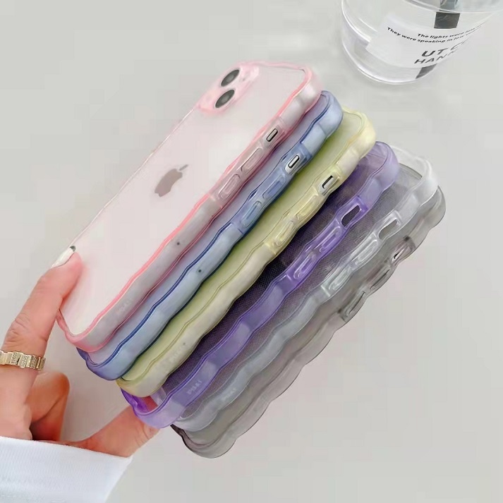 TPU soft case wavy edge design