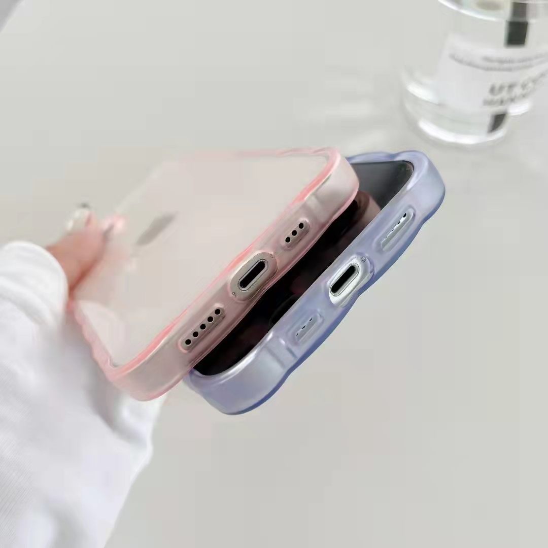 TPU soft case wavy edge design