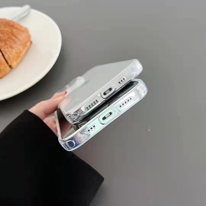 Lens protection design for smartphone clear protective case