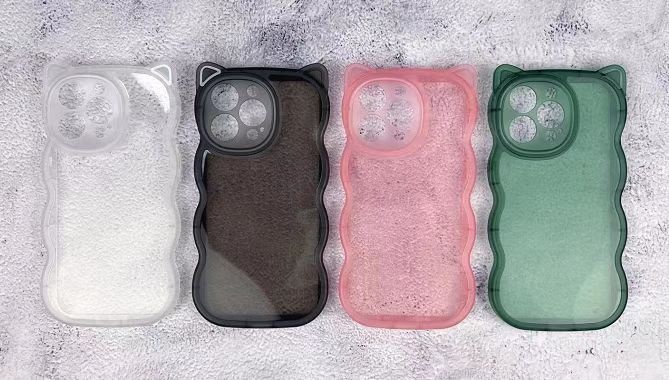 Wave and cat ears Style phonecase TPU Material,Soft