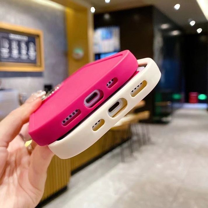 Solid color Smartphone Case TPU Circular electroplated lens frame